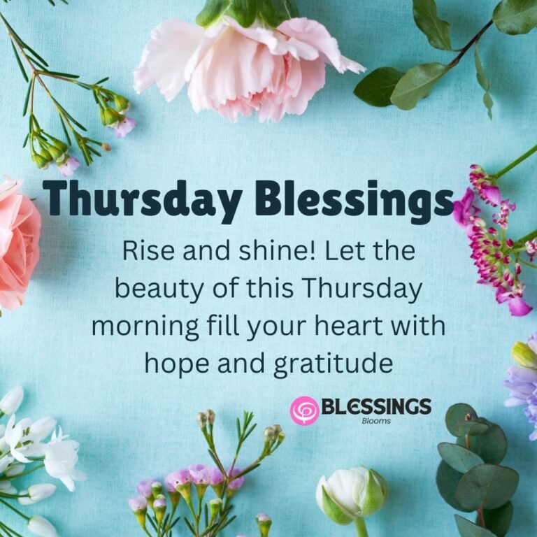 600+ Thursday Blessings and Images To Start Your Day