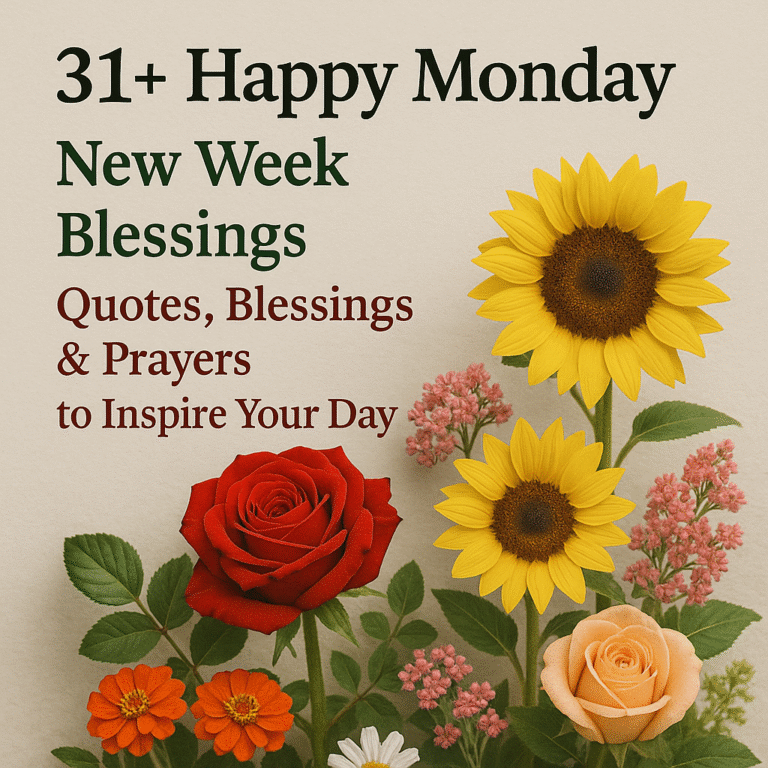 31+ Happy Monday New Week Blessings Quotes, Blessings & Prayers to ...